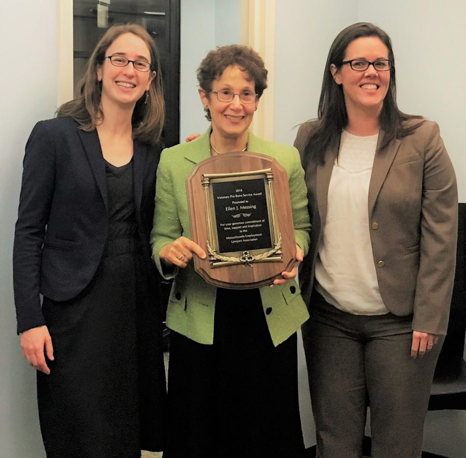 Massachusetts Employment Lawyers Association Honors Ellen Messing for ...